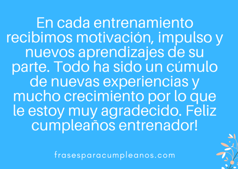 Mejores frases para felicitar a un entrenador - Felicitame.org